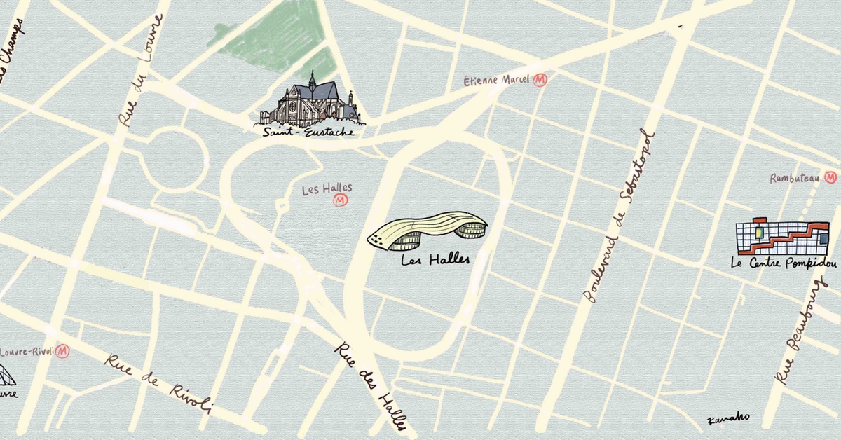 Les Halles de Paris - Nos Cartes - My Little Paris
